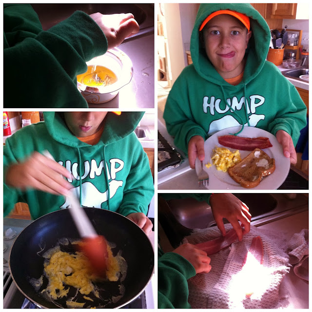 You, Me and B: Breakfast Cooking Lesson for B