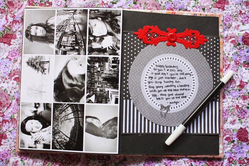 membuat scrabook: scrapbook ulang tahun A5 - SCRAPTERRA