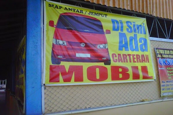 Contoh Cara Iklan Promosi Carteran Mobil Di Tempat Strategis