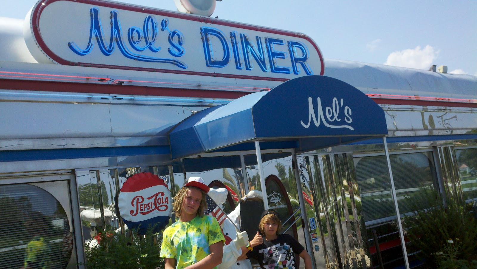 You should have been here yesterday: Time to eat at Mel's Diner and ...
