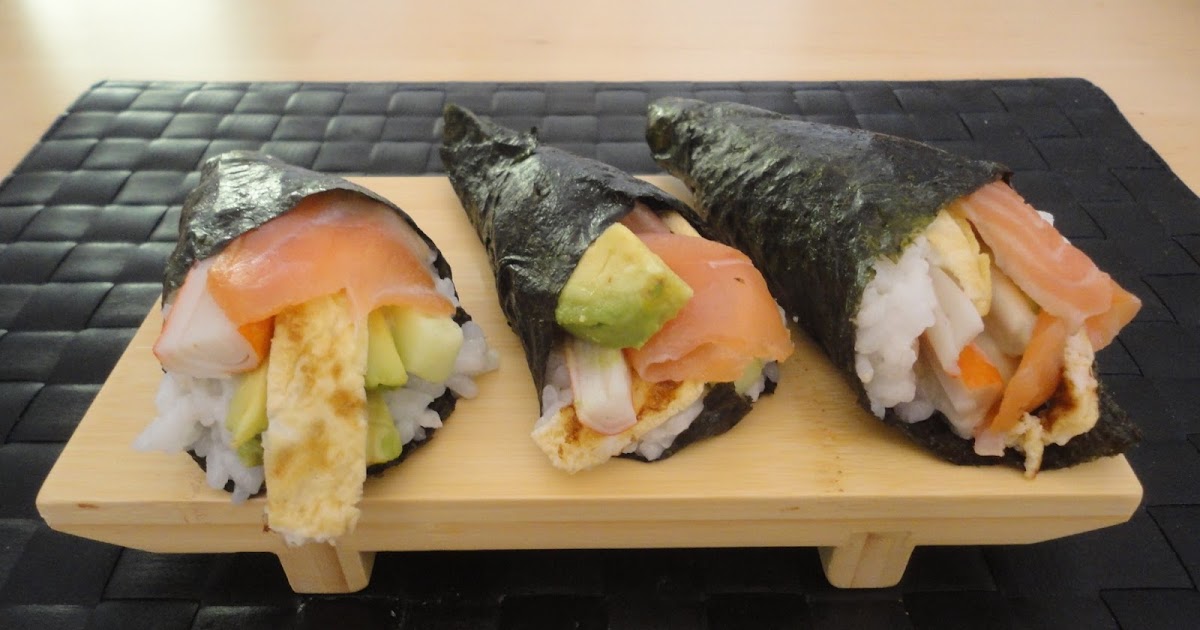 Comiéndome Corea: Temaki sushi, 手巻き.