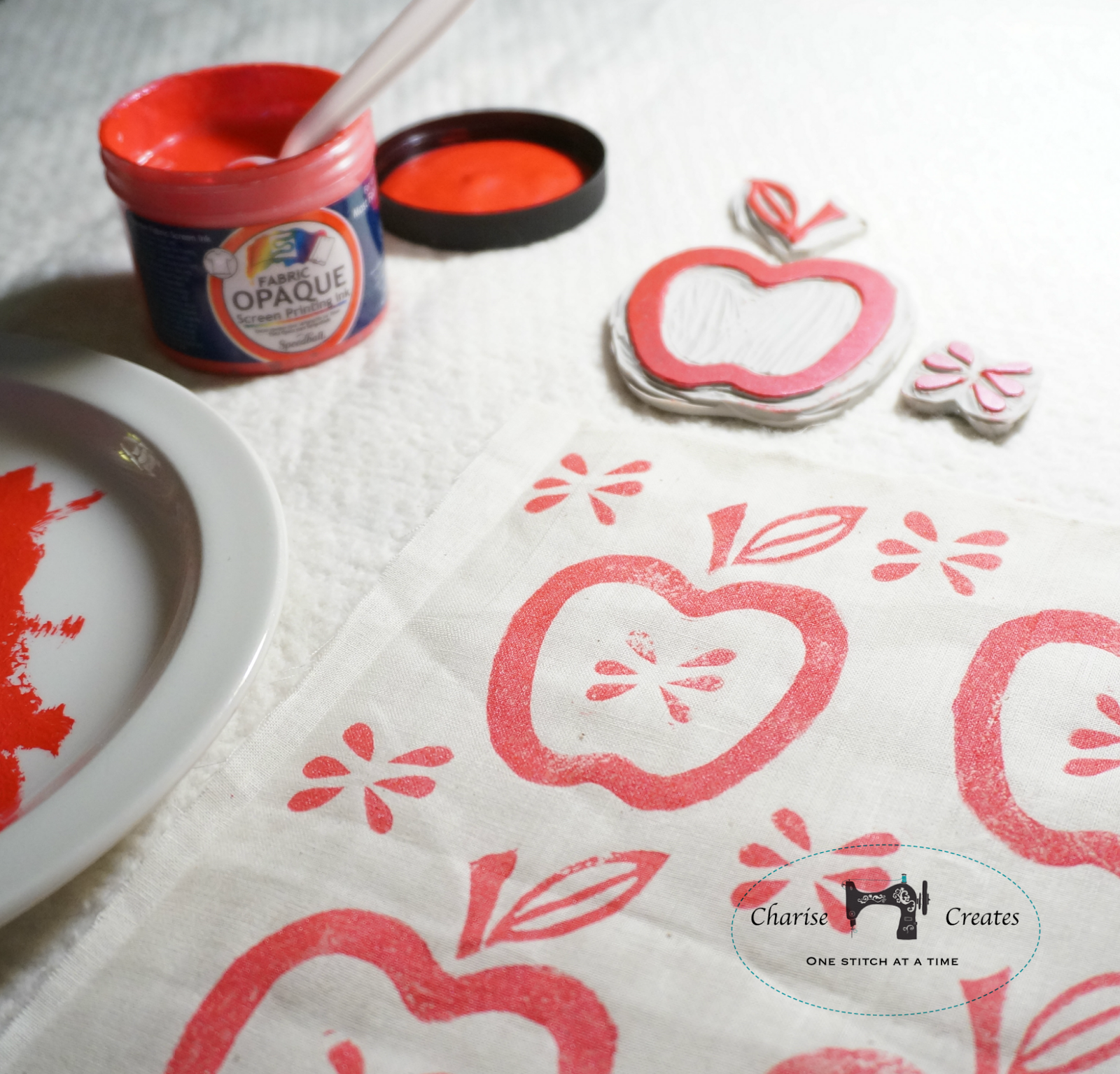 Charise Creates: Design, Carve, Print ~ Apple Print