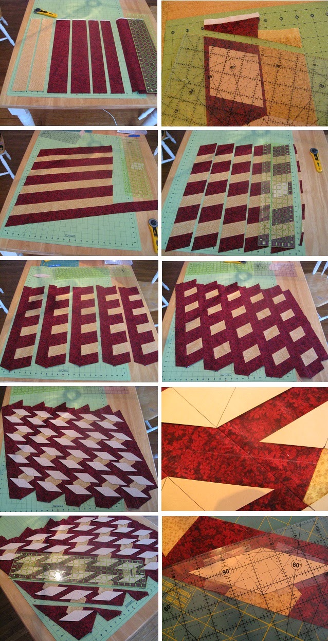 Dunawi Creek: Penrose Tile Quilt: Christmas Tree Skirt - Construction Phase