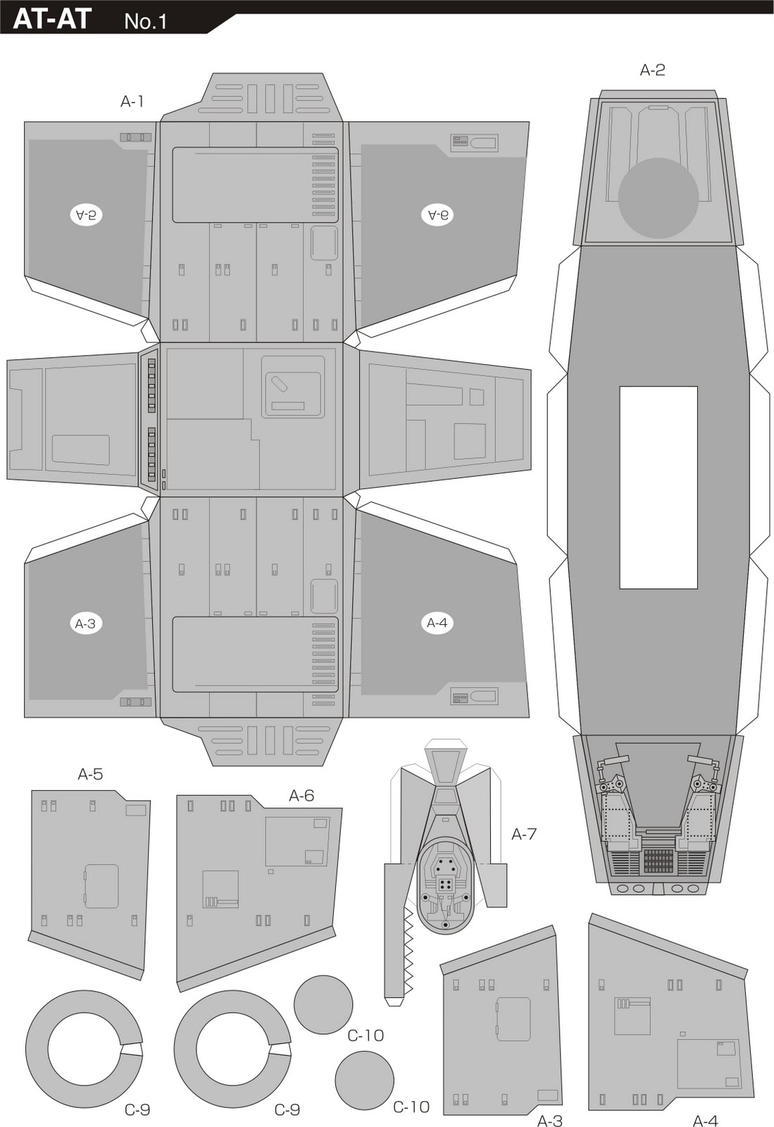 Jedi Ferlu Mocas: Papercraft Star Wars