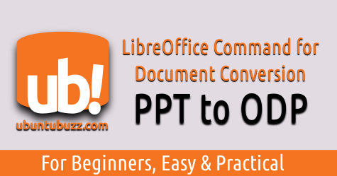 LibreOffice Command Line: Convert Multiple Files PPT to ODP