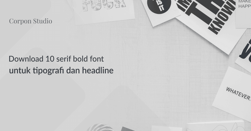 10 Serif Bold Font Terbaik Untuk Typography dan Headings - Biologizone