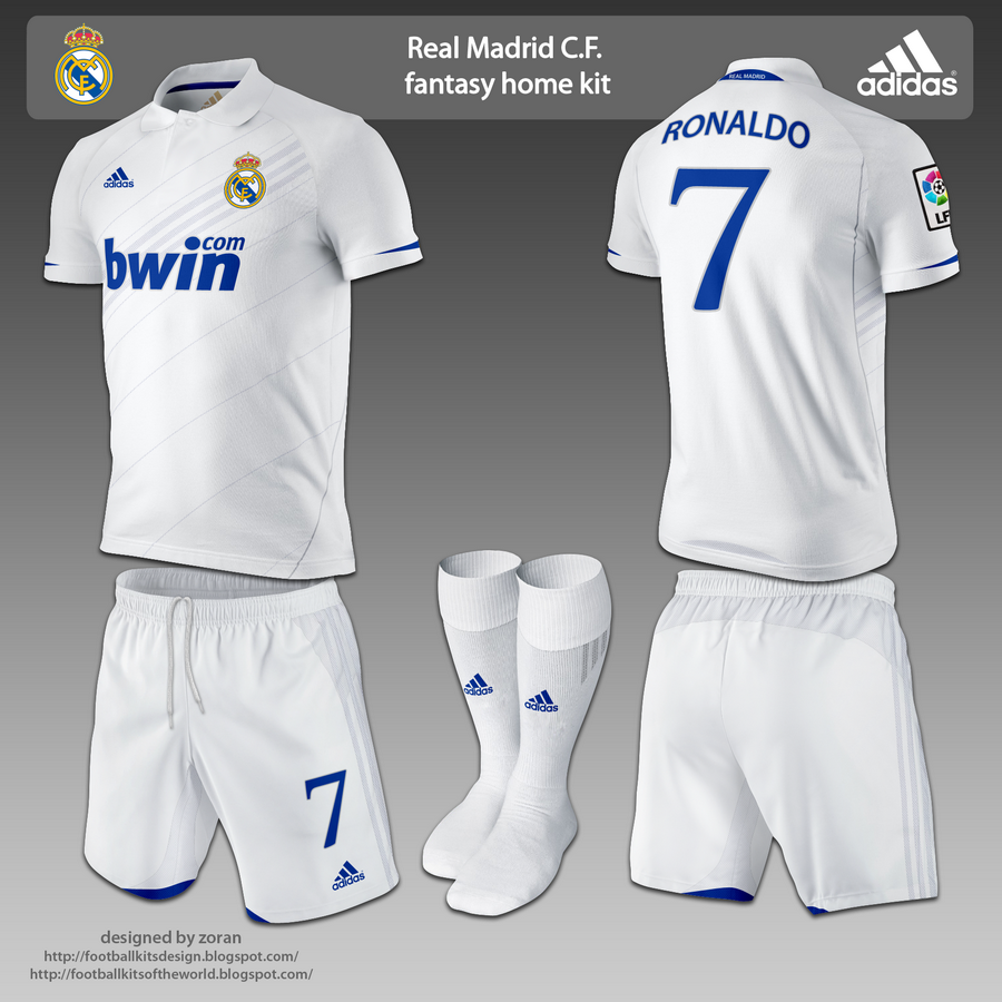 football kits design: Real Madrid fantasy kits