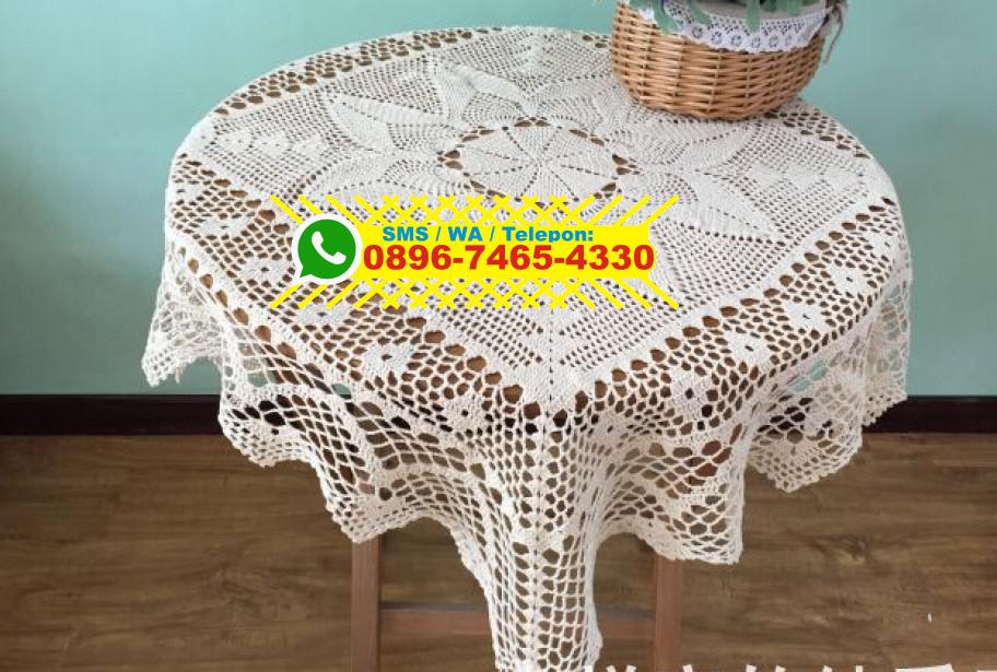 Pola Rajutan Taplak Meja Persegi Panjang