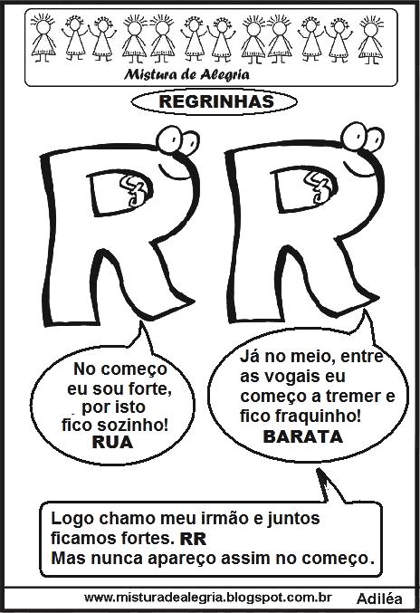 ATIVIDADES ORTOGRÁFICAS - RR E R BRANDO - Mistura de Alegria