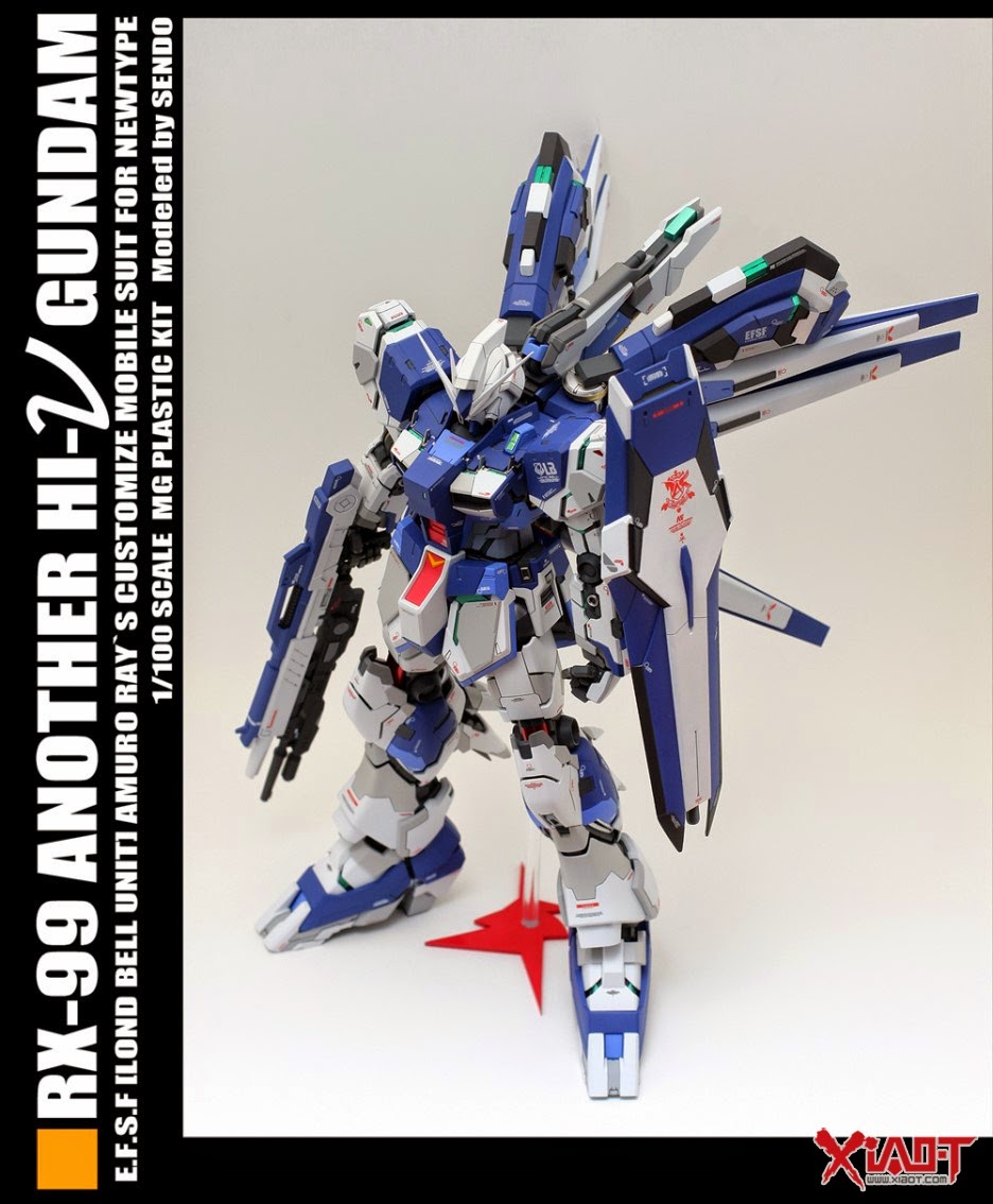 Gundam Family: MG 1/100 RX-99 ANOTHER Hi-υ Gundam Custom Build