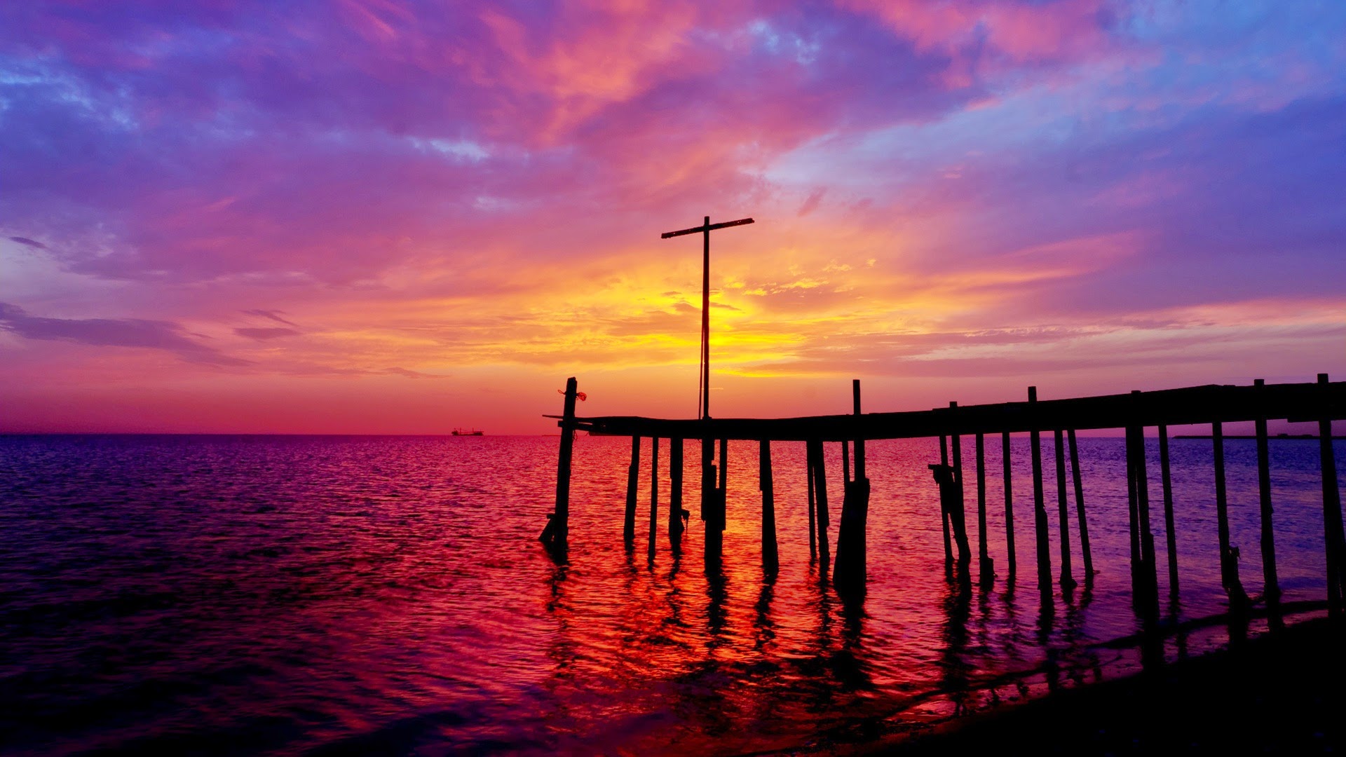 Bahrain Persian Gulf Pier - HD Wallpaper Wall