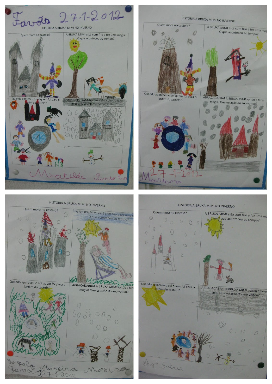 JARDIM DE INFÂNCIA DO PASSADIÇO FAVÕES: A história da Bruxa Mimi no inverno