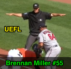 Major League Debut of Umpire Brennan Miller (55) | Close Call Sports ...
