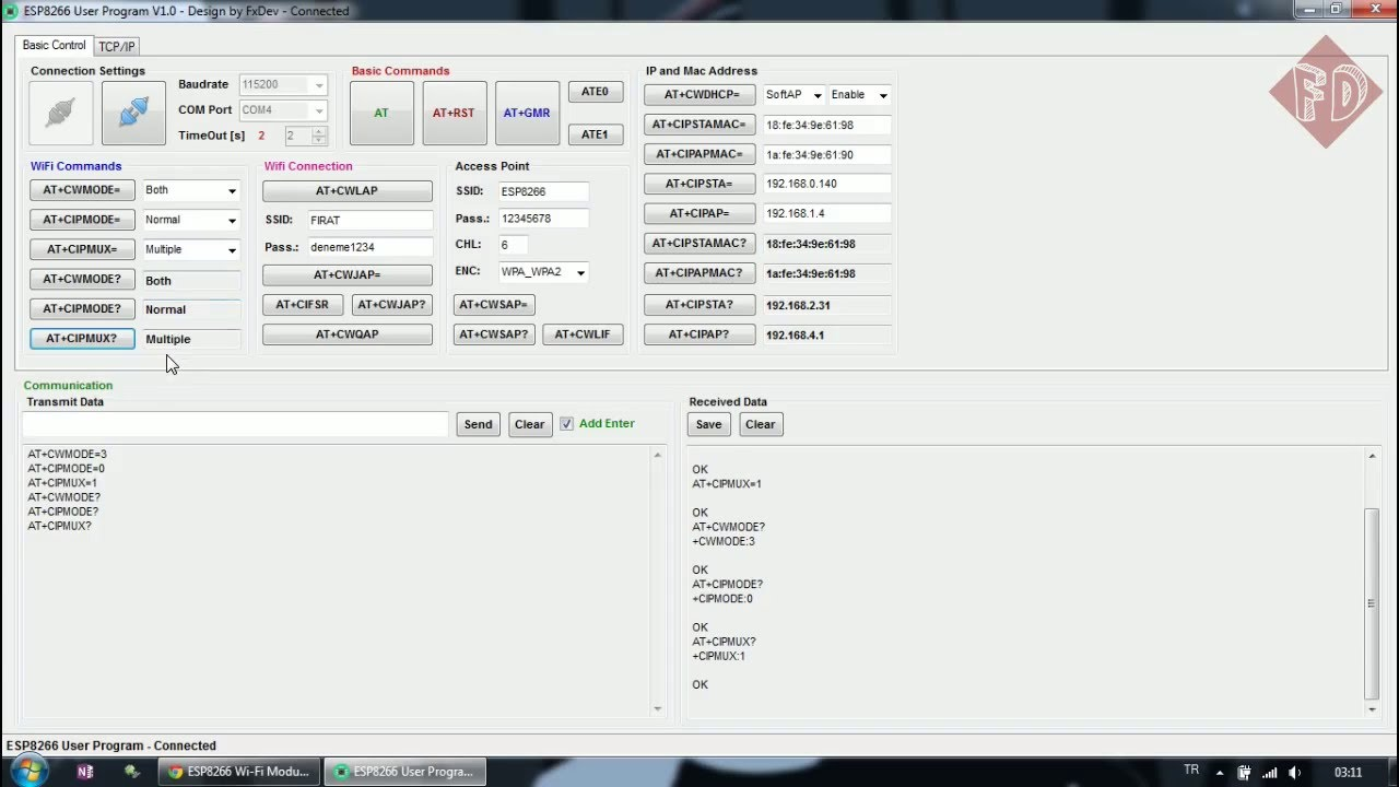 ESP8266 wifi module basic - Electronics Guru