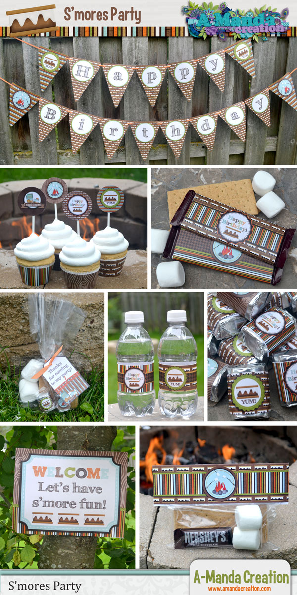 A-Manda Creation: National S'mores Day,Party Ideas and a Freebie