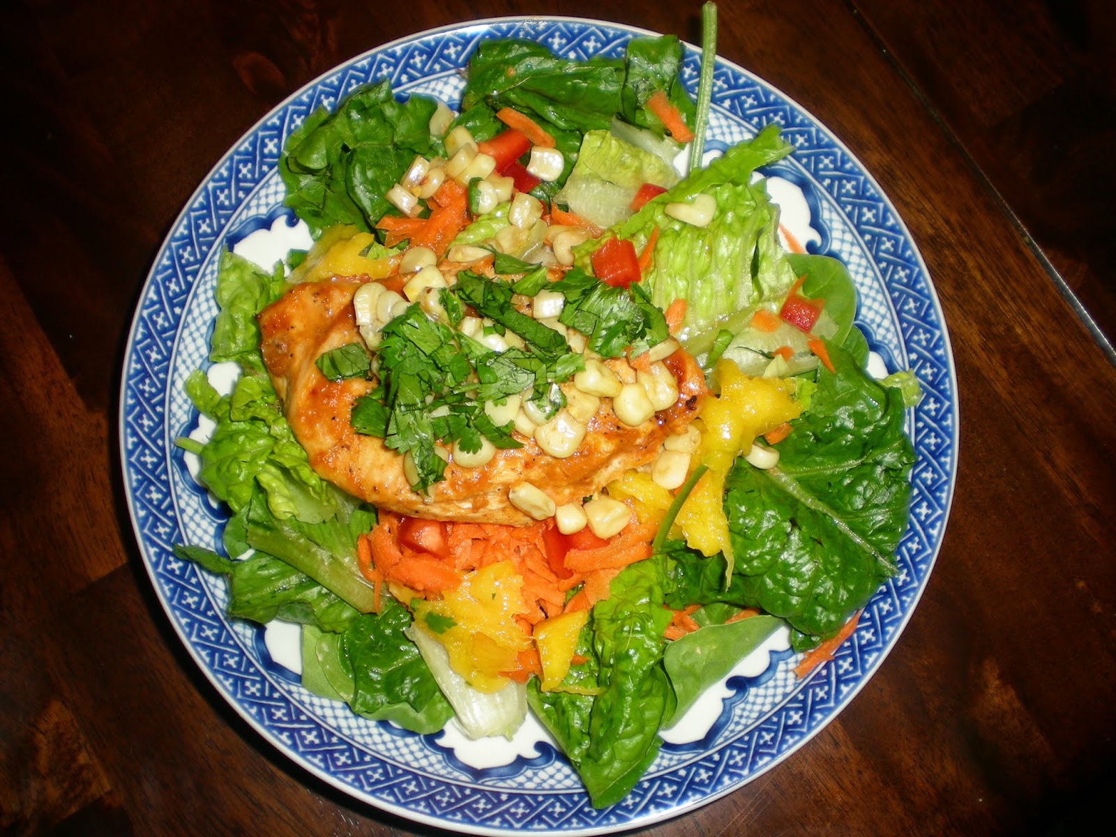 Chipotle-Mango BBQ Chicken Salad ~ From Anne's Kitchen