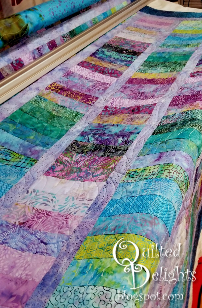 Quilted Delights: Batik Strip N Flip Quilt