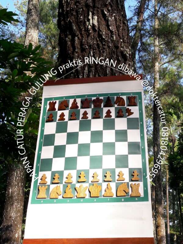 doktercatur: Papan peraga catur gulung RINGAN mudah dibawa kemana saja