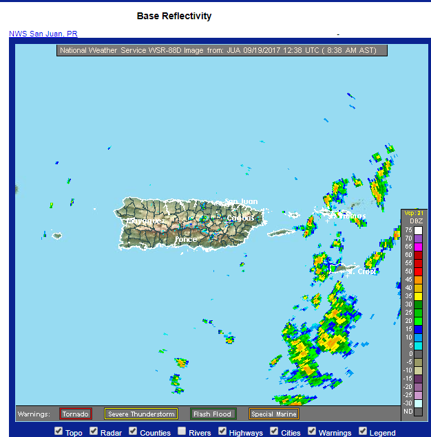 La esquina de Múllix: Imágenes sucesivas RADAR DOPPLER de Puerto Rico ...