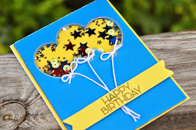 Lorrie's Story: Birthday Shaker Card with Cricut Explore