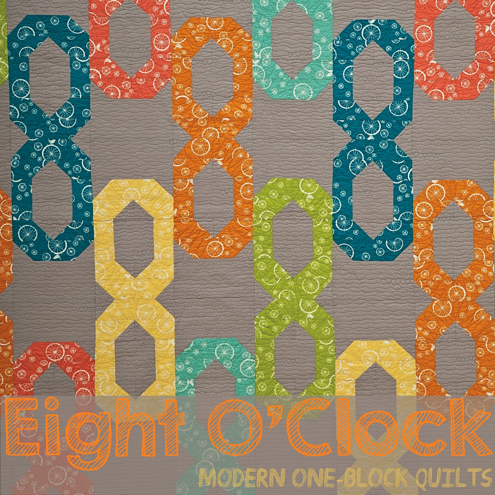 Piece N Quilt: Eight O'Clock - A Modern One-Block Quilt