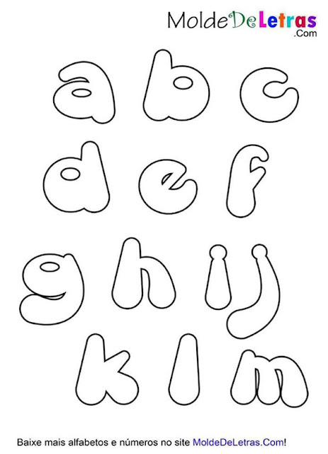 Moldes de letras para imprimir