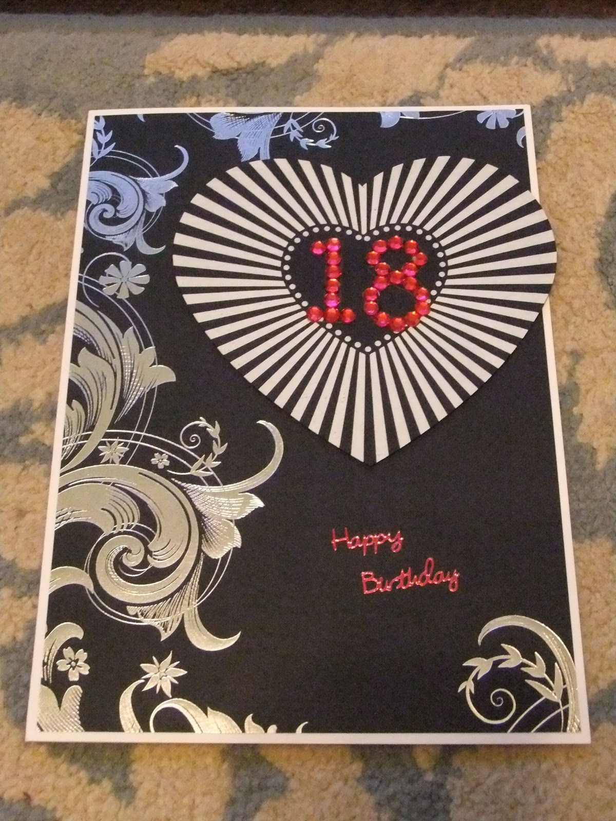 craftshopper: Bling 18th Birthday card