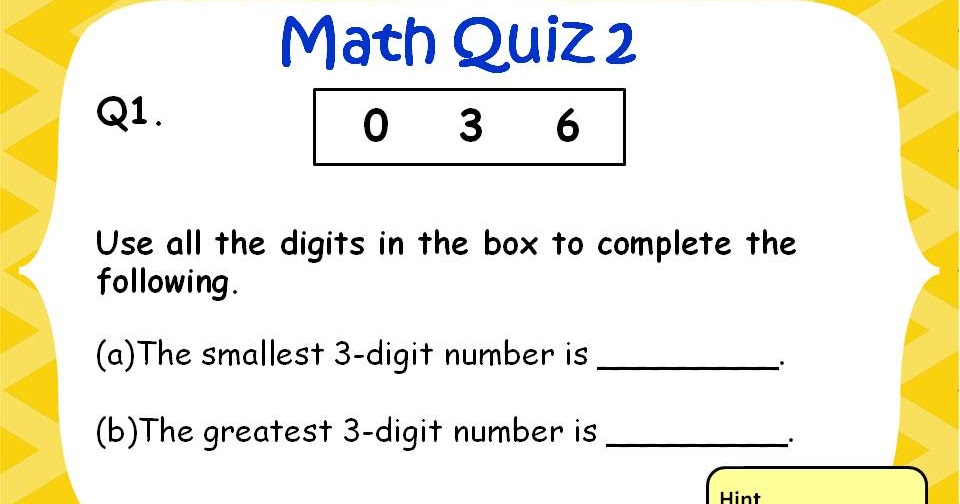 P2A Class Blog: Math Quiz 2