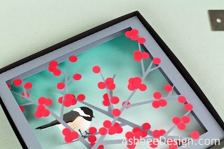 Ashbee Design Silhouette Projects: 3D Winterberry Shadow Box
