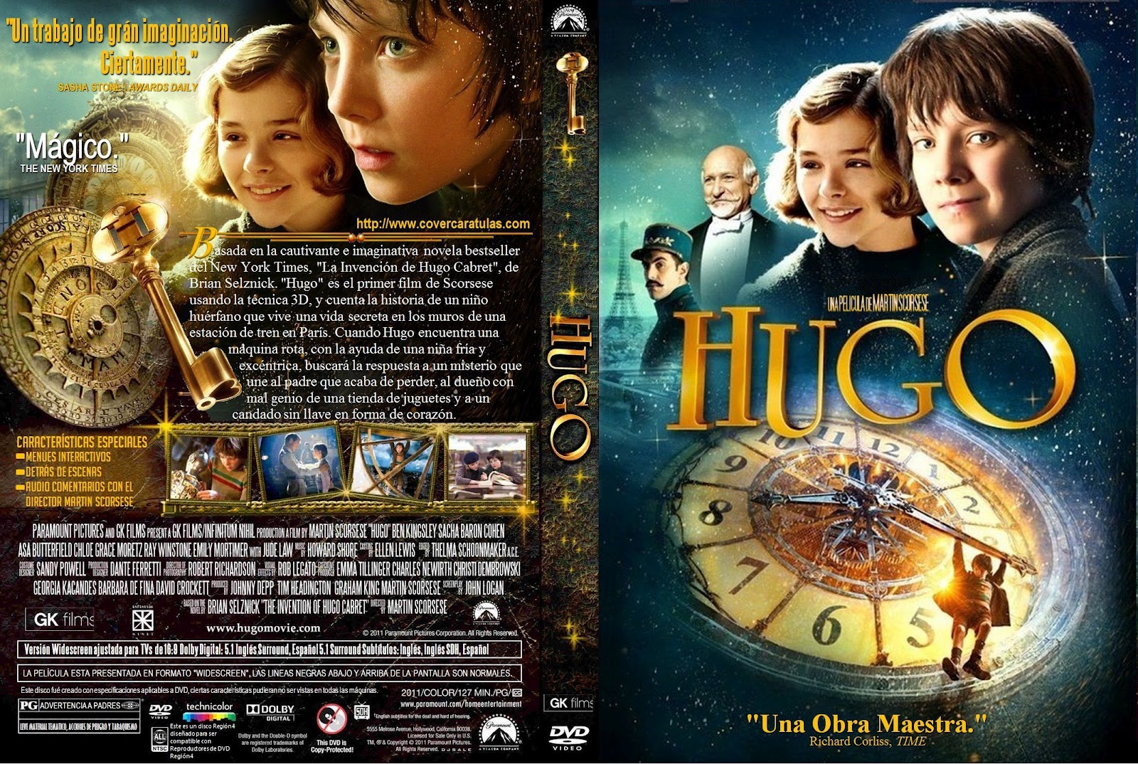 Estrenos por Mediafire: Hugo DVD Full Latino Mediafire