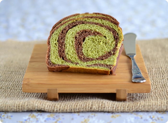 mushitza: Matcha-Chocolate Tangzhong Bread