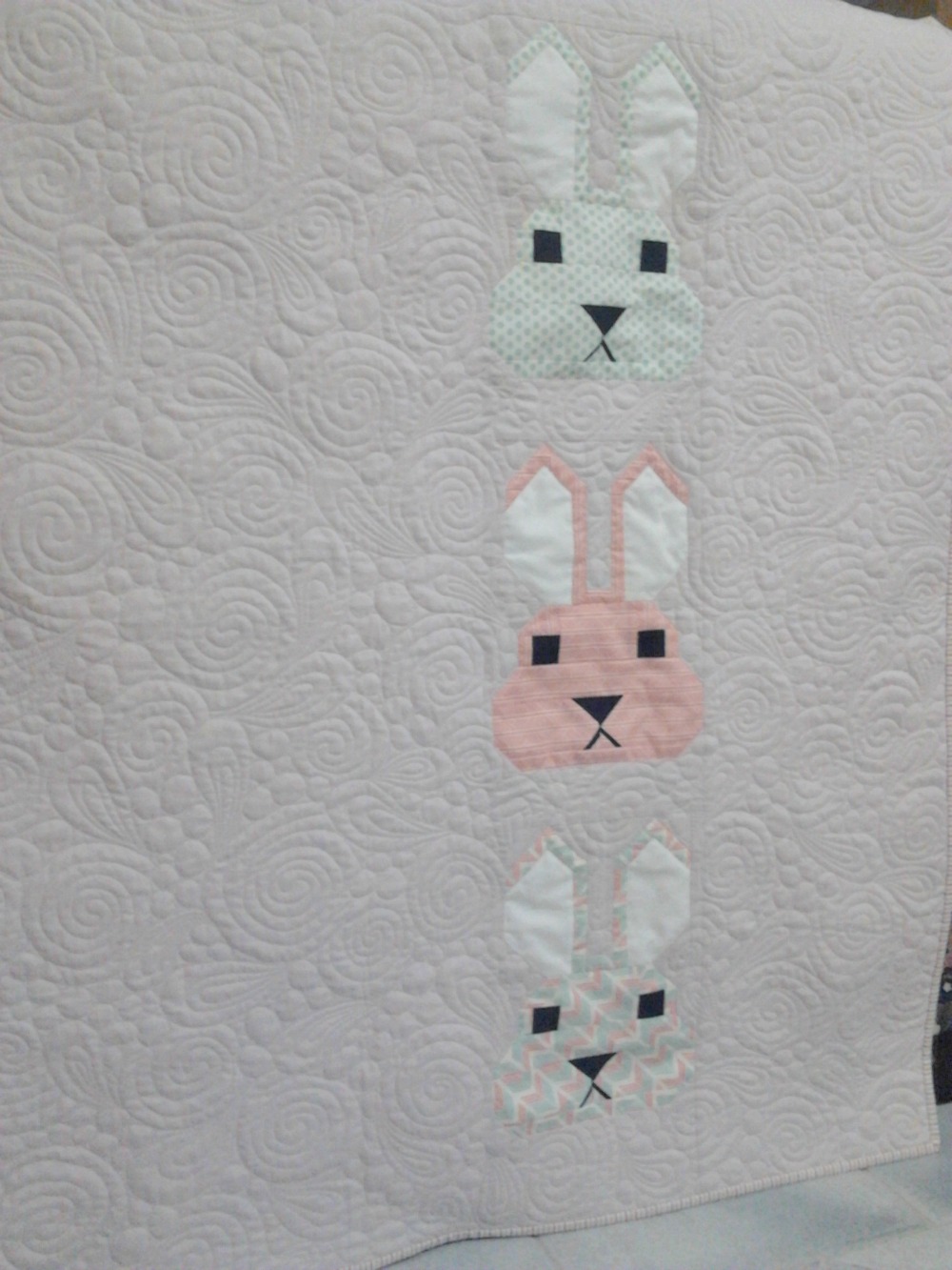 stitch quilt knit: Bunny Baby Quilt