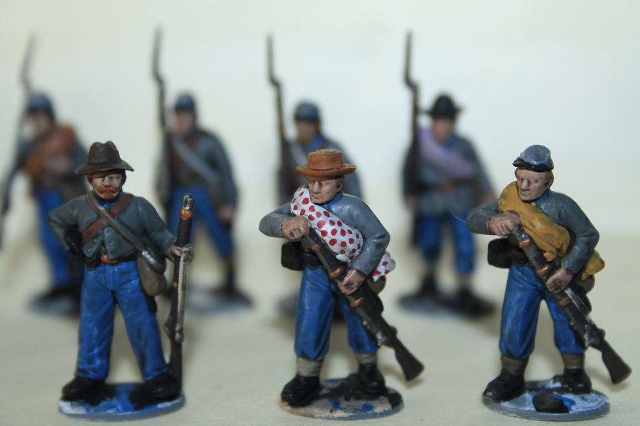 Tom's Miniatures in 1/72: Perry Miniatures ACW Confederate-Infantry 28 mm