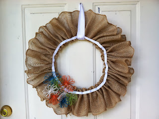 Burlap Summer Wreath