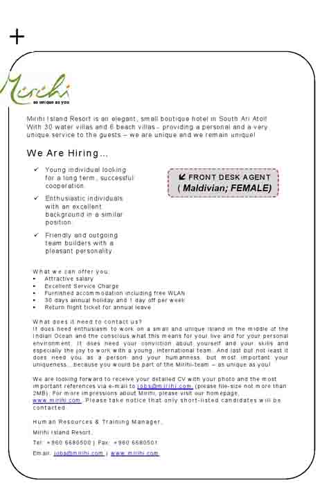 Job Maldives Fresh Jobs In Maldives Front Office Supervisor Jobs In job-maldives-fresh-jobs-in-maldives-front-office-supervisor-jobs-in