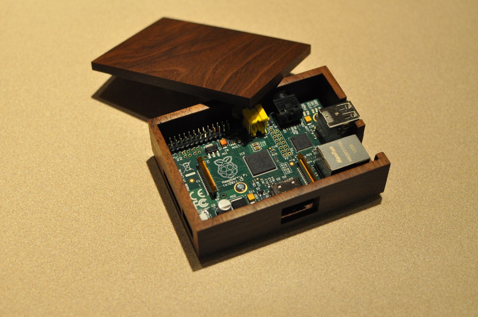 Crump Projects: Walnut Raspberry Pi Enclosure - All done