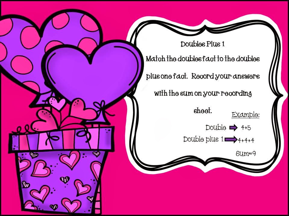 Mackey's Classroom: Free Doubles Plus One Activity plus winner!!!