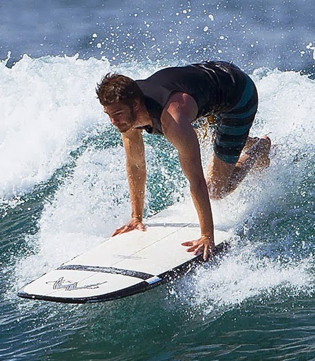 VJBrendan.com: Out & About: Andrew Garfield Surfing in Oahu, Hawaii.