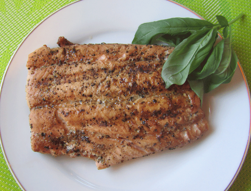 Delectable Edibles: Pepper Encrusted Salmon