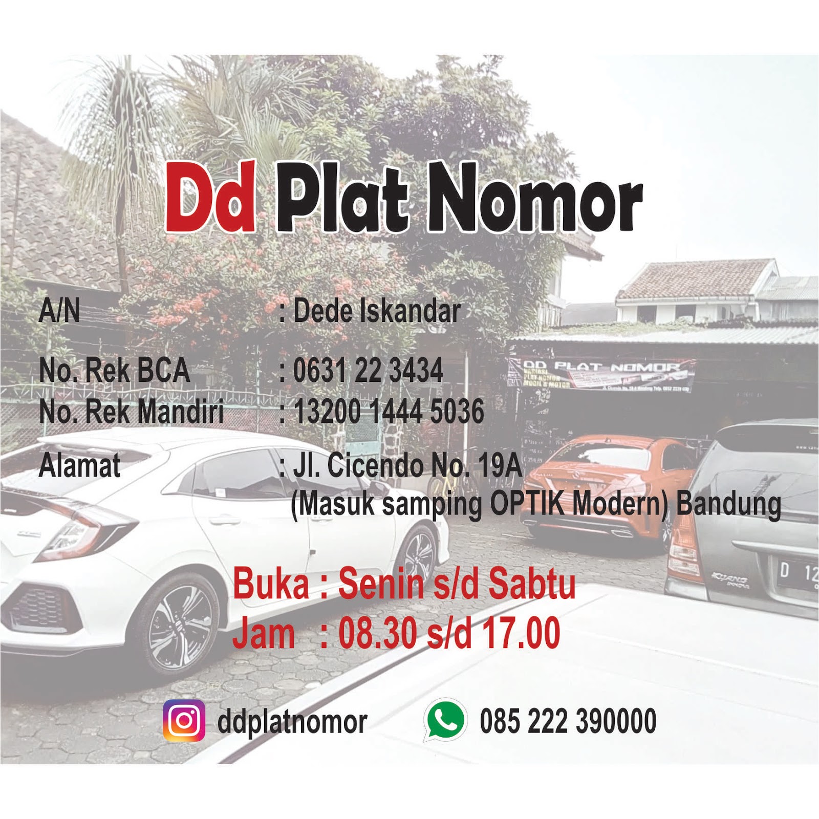 Dd PLAT BANDUNG