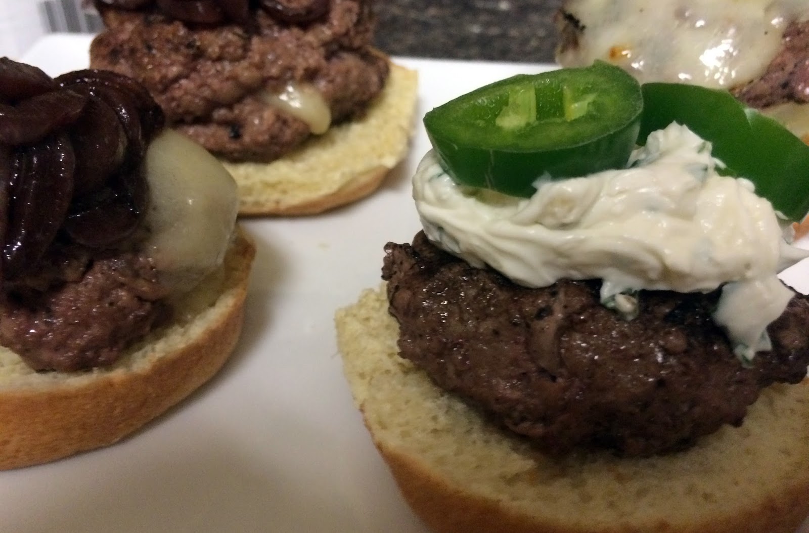 Bison Sliders with Jalapeno Cream Cheese { Recipe }