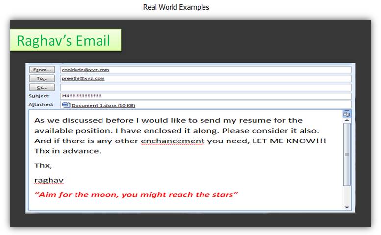 Professional Email Format - Slim Image