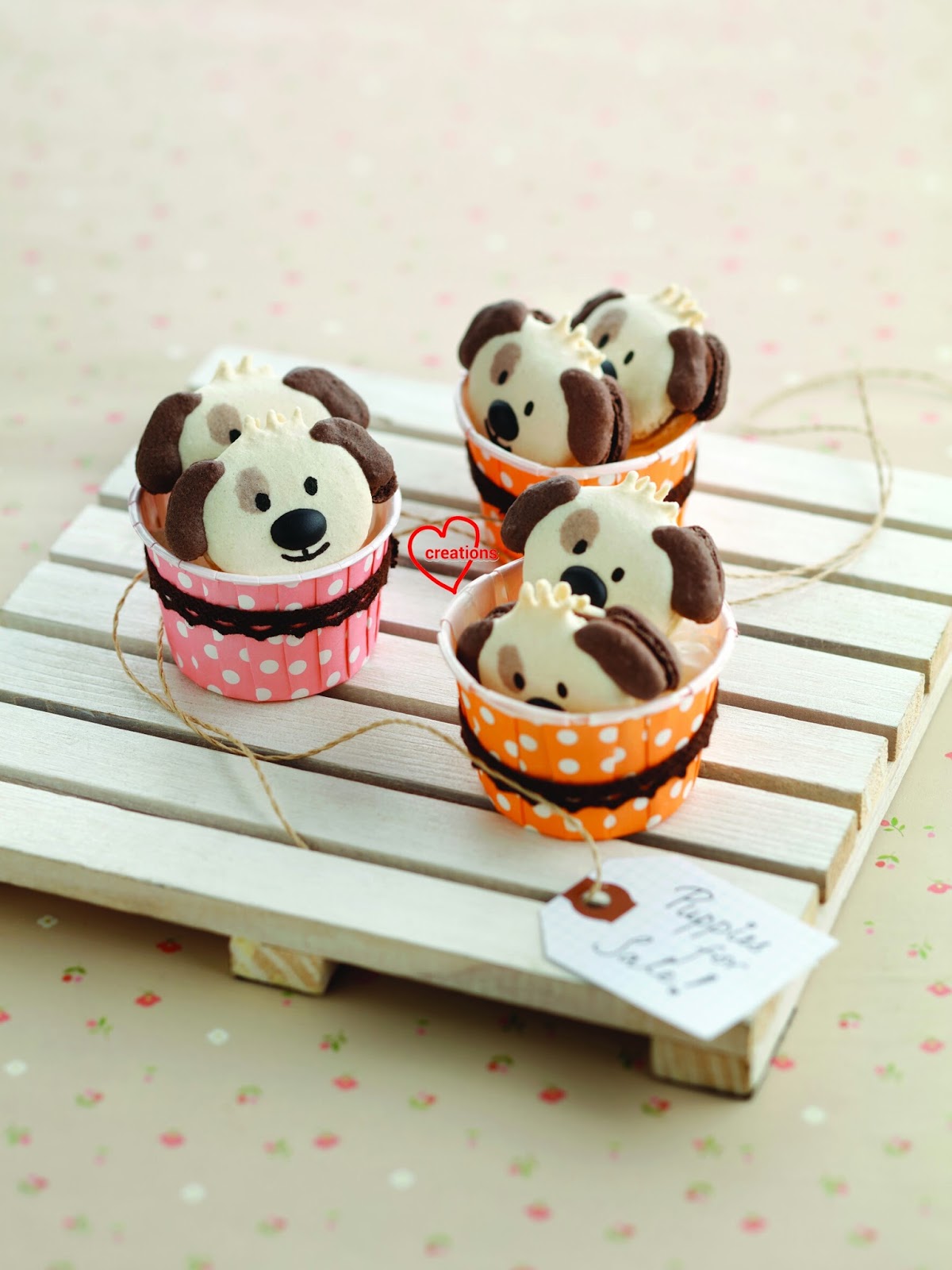 Loving Creations for You: Cute Puppy Macarons
