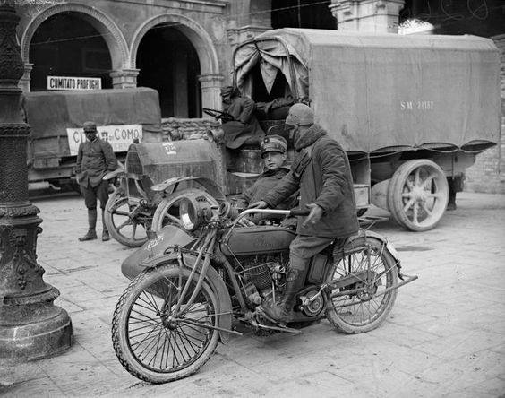 Just A Car Guy: WWI Italian dispatch soldiers riding an Indian