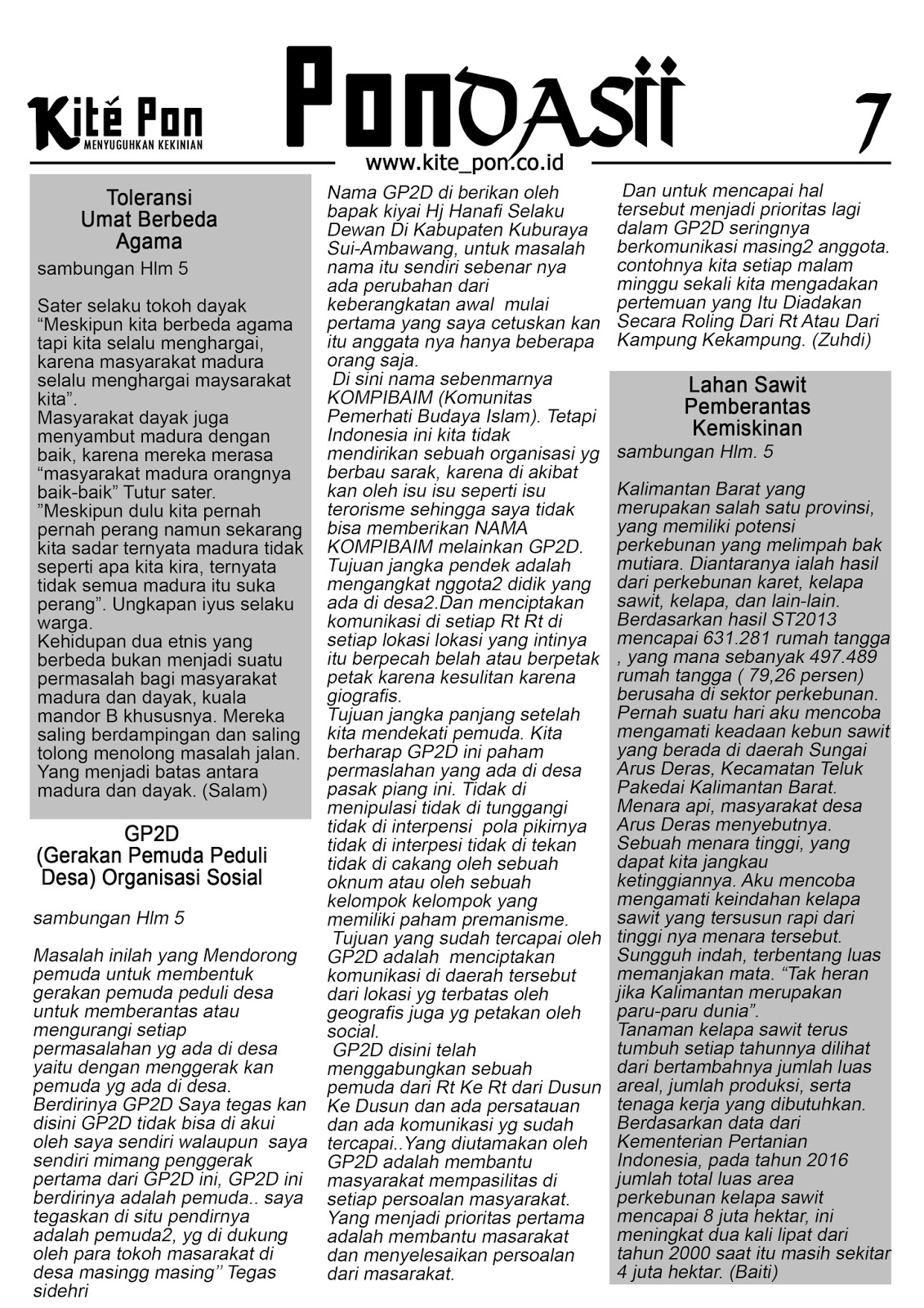 Contoh Desain dan Layout Koran/Majalah Sederhana (Tugas Jurnalistik ...