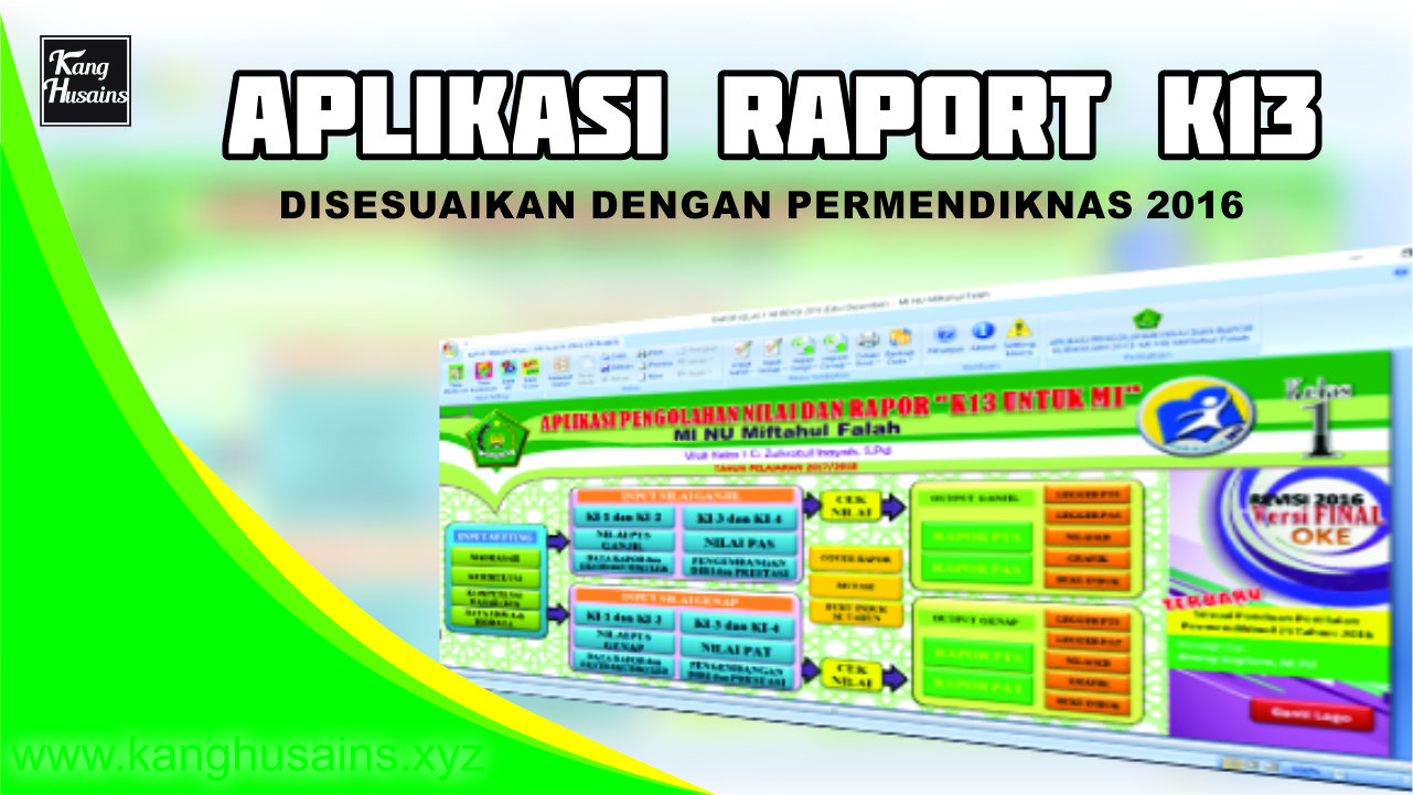 Aplikasi Raport K13 versi Terbaru Untuk MI, Mudah dan Cepat