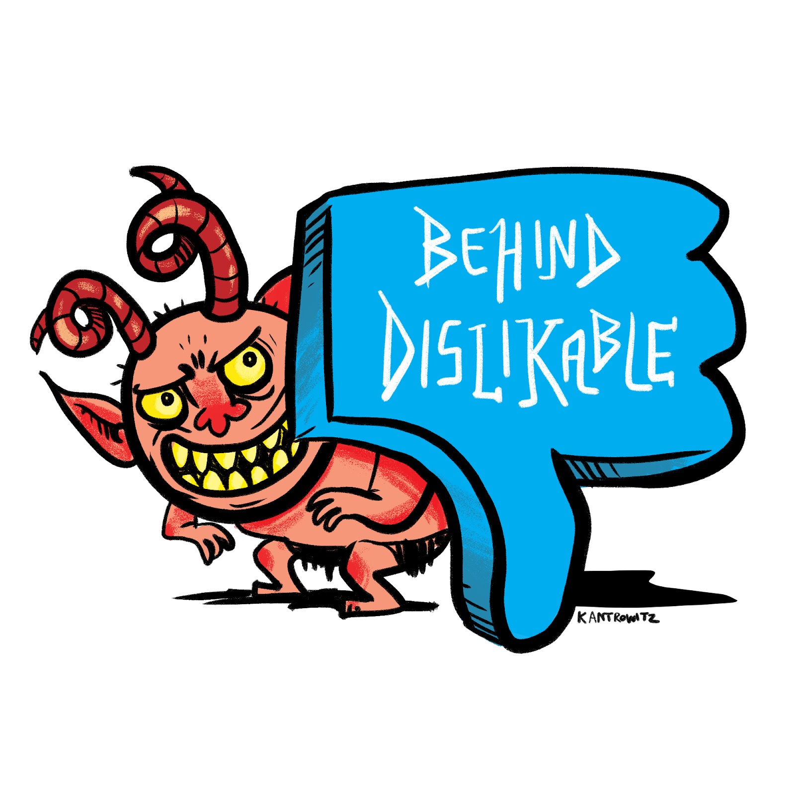 David Kantrowitz - Art Blog: Random Word Drawings - Behind / Dislikable