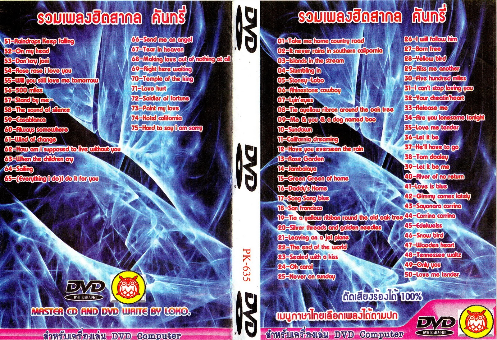 เพลงแห่งความทรงจำ คาราโอเกะ รวมเพลงฮิต คันทรี่ 75 เพลง Vcd Karaoke