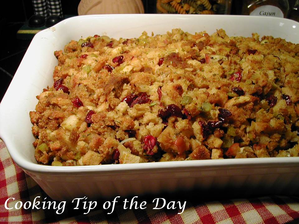 Cooking Tip of the Day: Three Great Bread Stuffing Recipes.. and Easy Too!