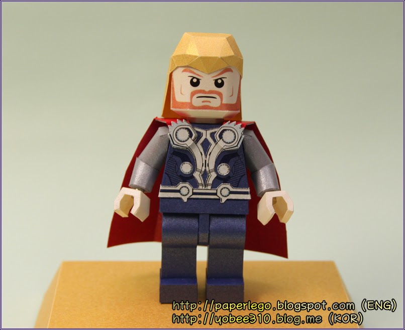 YOBEE'S LEGO MINI-FIGURE PAPER CRAFT: Complete and Download Lego Thor ...